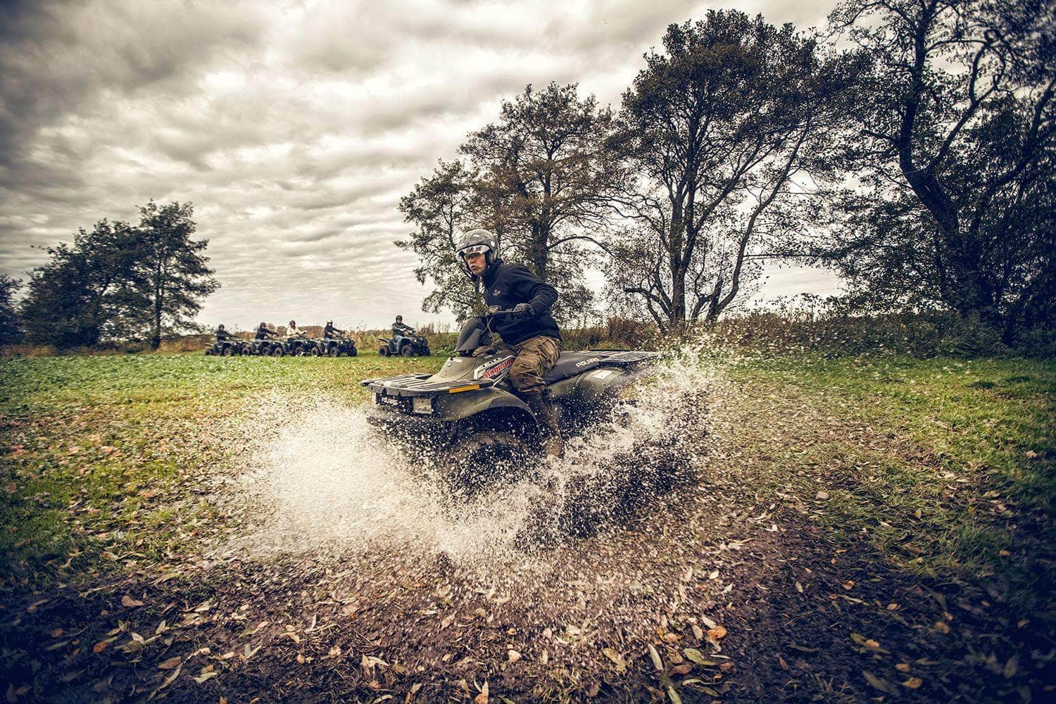 Mud and dust is a big part of our team-building program here in Denmark.